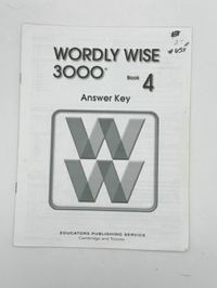 Wordly Wise 3000 Book 4 Answer Key 2nd ed. – daileybreadbooks