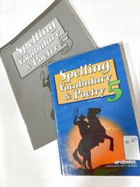 Abeka Spelling, Vocabulary & Poetry 5 Set – daileybreadbooks