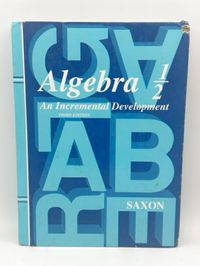 Saxon Algebra 1/2 Textbook Third Edition – daileybreadbooks