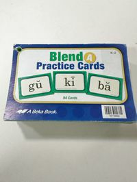 Abeka Blend A Practice Cards 94 cards – daileybreadbooks