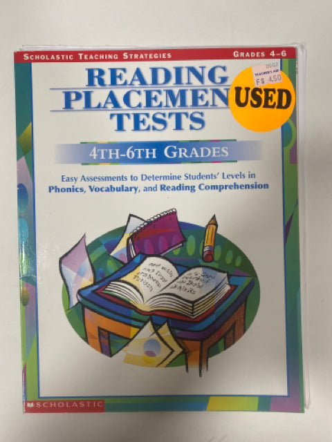 Reading Placement Tests 4th-6th Grades – daileybreadbooks