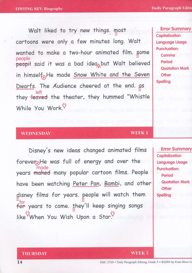 Daily Paragraph Editing Grade 3 – daileybreadbooks