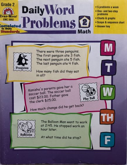 Daily Word Problems Math 2 – daileybreadbooks