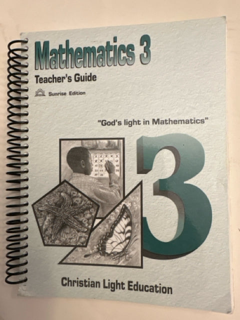 CLE Mathematics 3 Teacher's Guide – daileybreadbooks