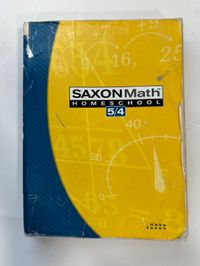 Saxon Math 54 Student Text – daileybreadbooks